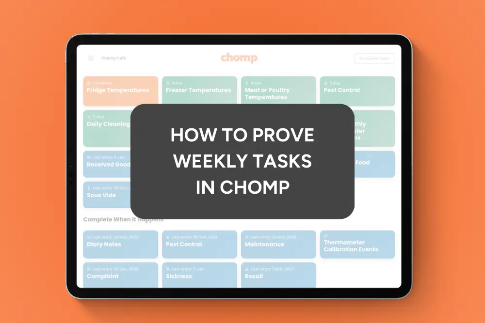 How to Prove Weekly Tasks in Chomp